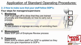 Training on Standard Operating Procedures | PPTX
