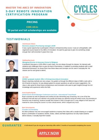 5-Day Remote Innovation Certification Program | PDF