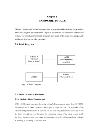 micro controller based heart rate monitoring system | DOCX