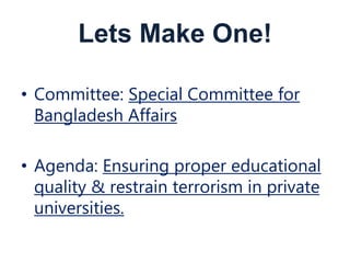 MUN- Draft Resolution Basics | PPT