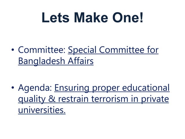 MUN- Draft Resolution Basics | PPT