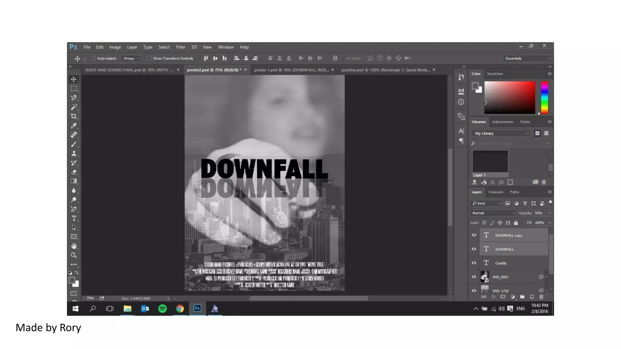 Drafts and plans for poster | PPTX