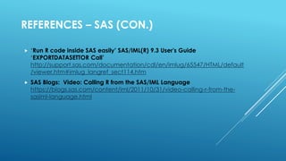 Draft sas and r and sas (may, 2018 asa meeting) | PPT