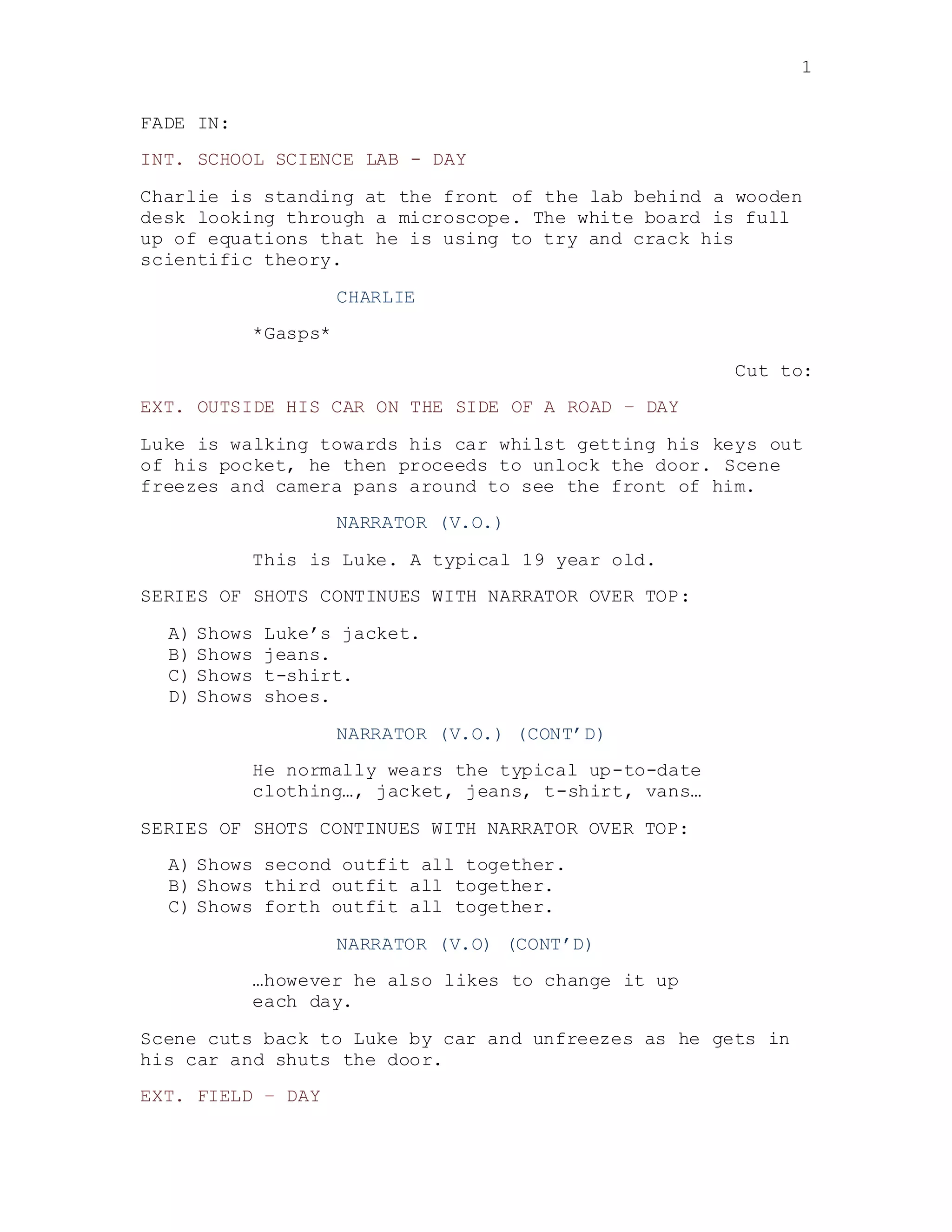 Draft script 3 | PDF