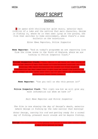 DRAFT SCRIPT 1 | PDF