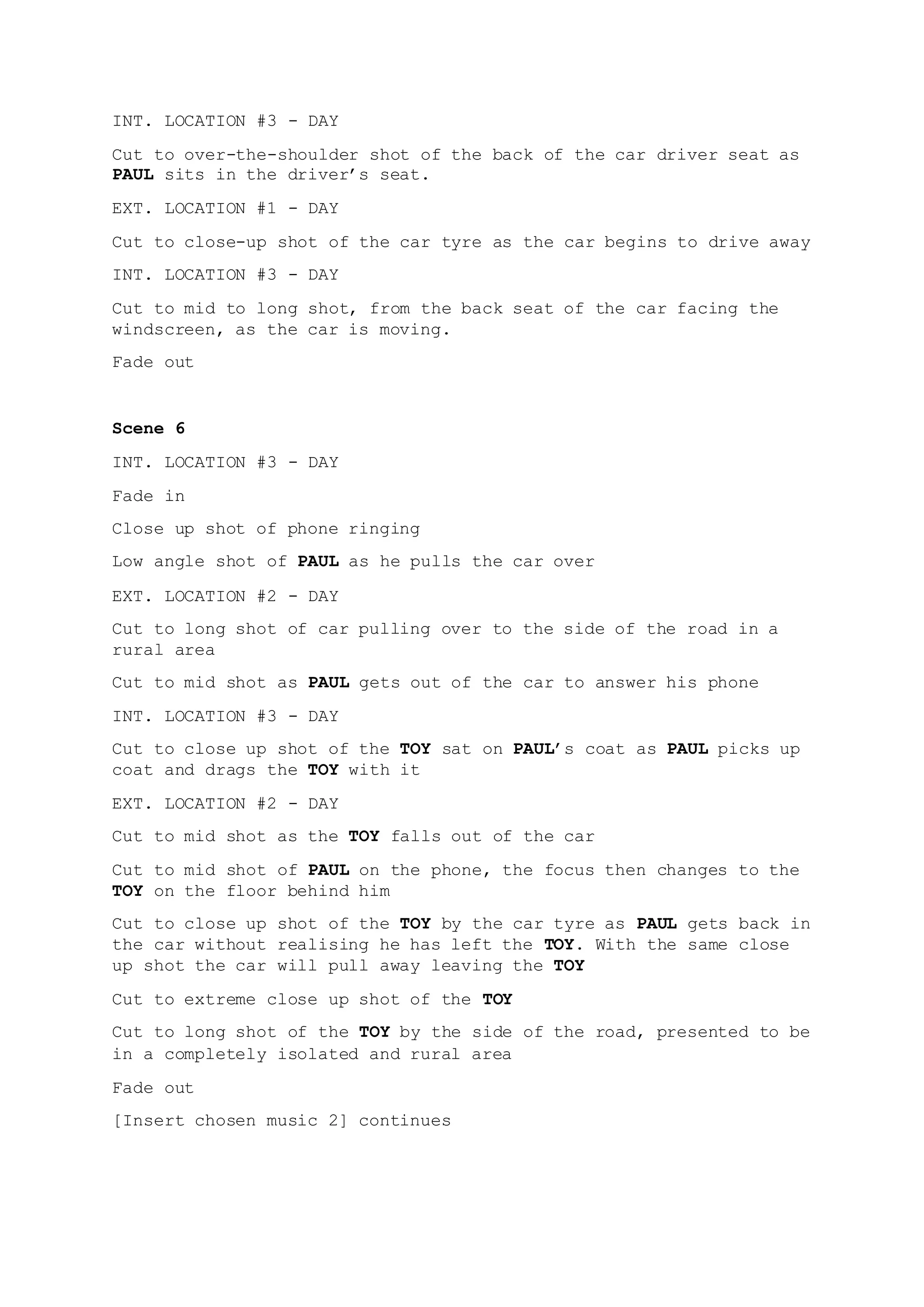 Draft script for empty 1 | PDF