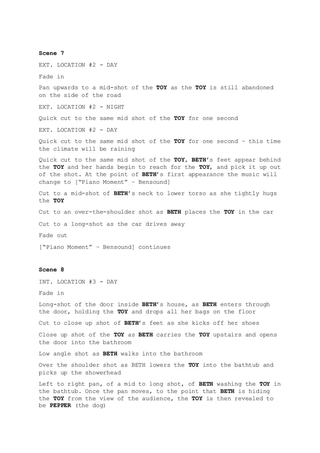 Draft script for empty 1 | PDF