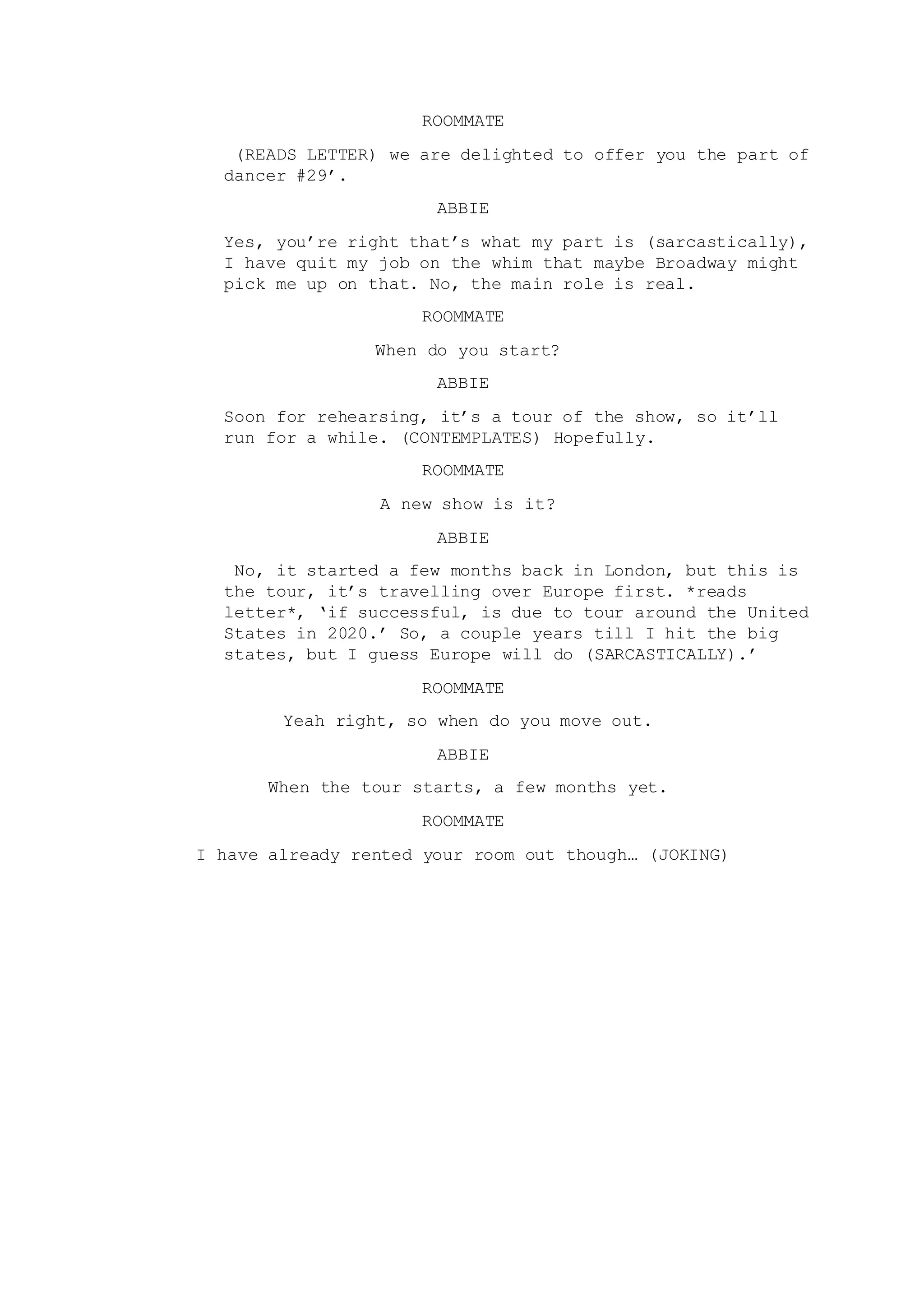Draft script (idea 1) | PDF