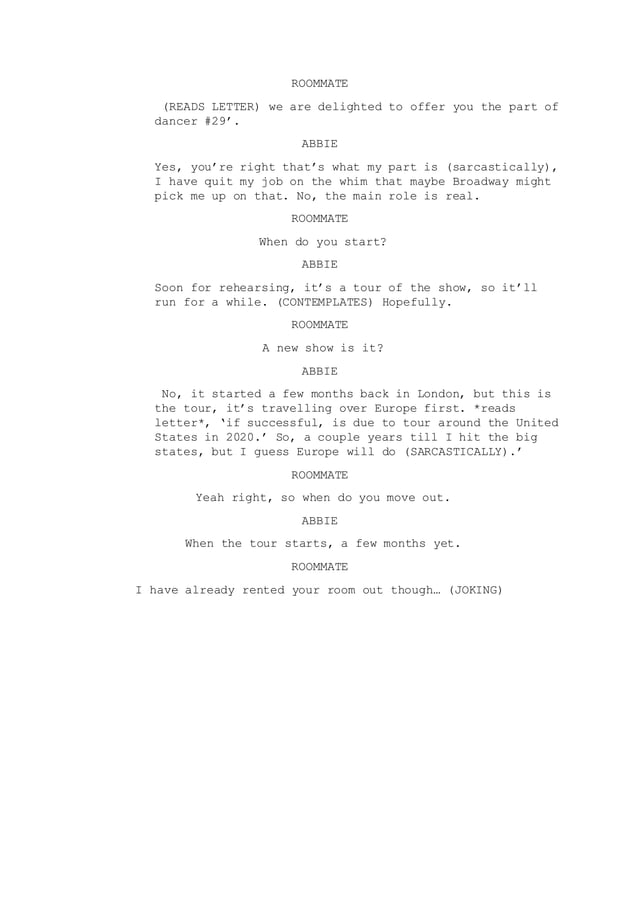 Draft script (idea 1) | PDF