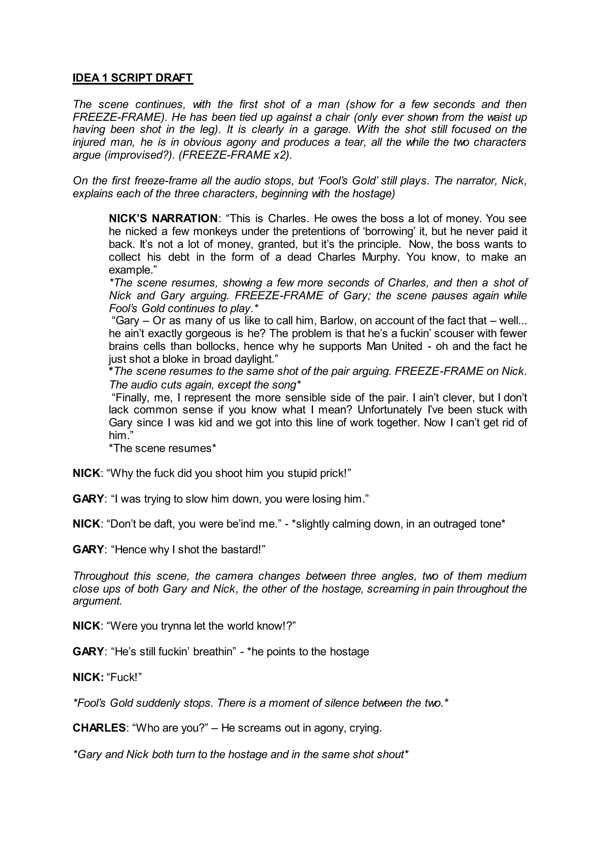 Draft script (idea 1) | DOCX