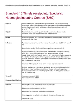 Draft sct screening programme standards publication v0.6 | PDF