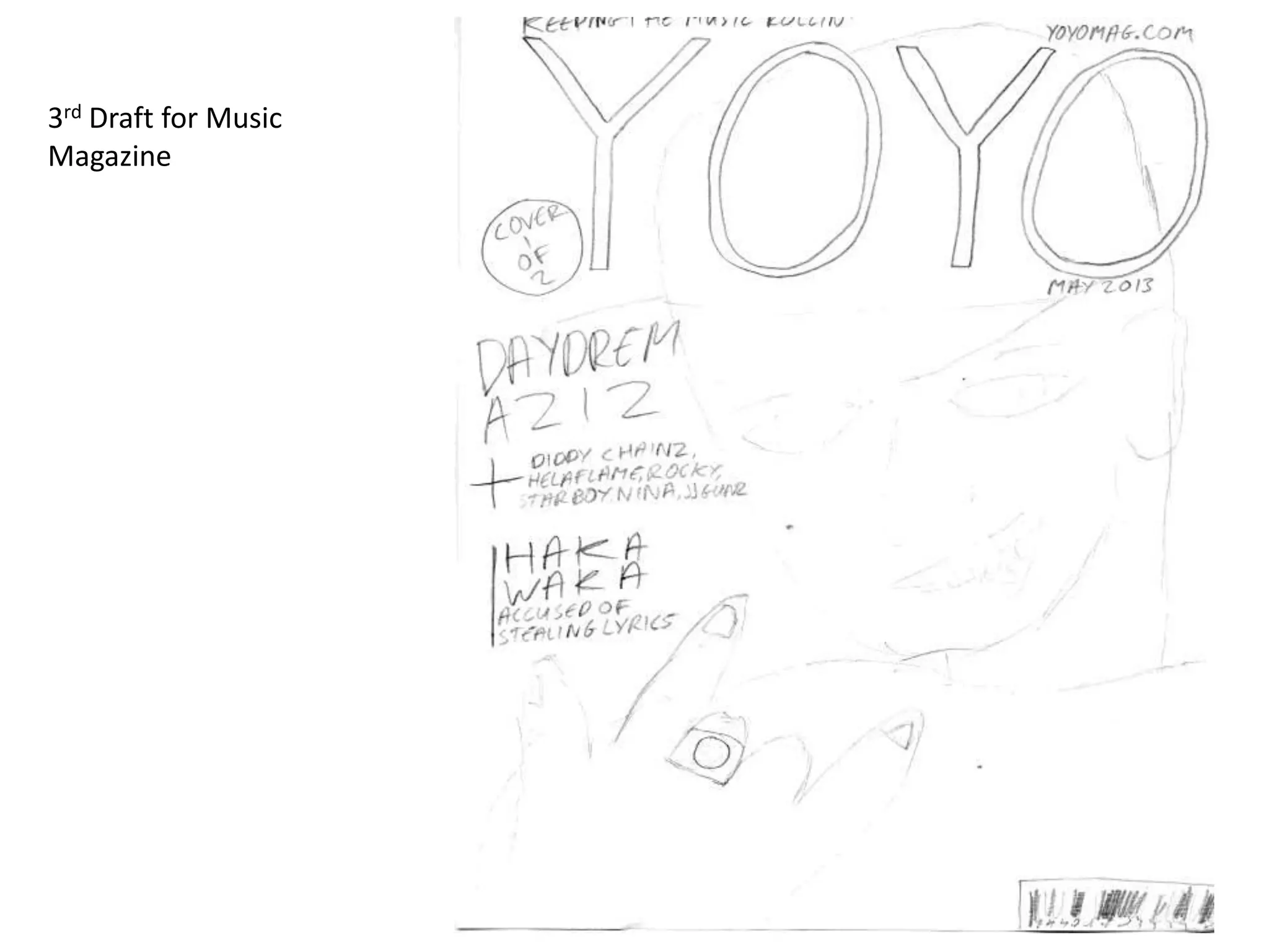 Drafts for Music Magazine | PPTX