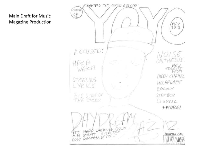 Drafts for Music Magazine | PPTX