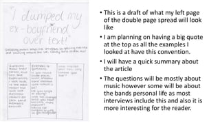 Drafts for my music magazine | PPT