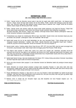 Draft spal jsa pt brillian inti sukses | DOCX