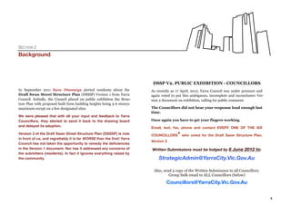Draft Swan St Structure Plan - RESPONSE | PDF