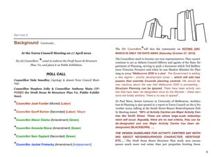Draft Swan St Structure Plan - RESPONSE | PPT