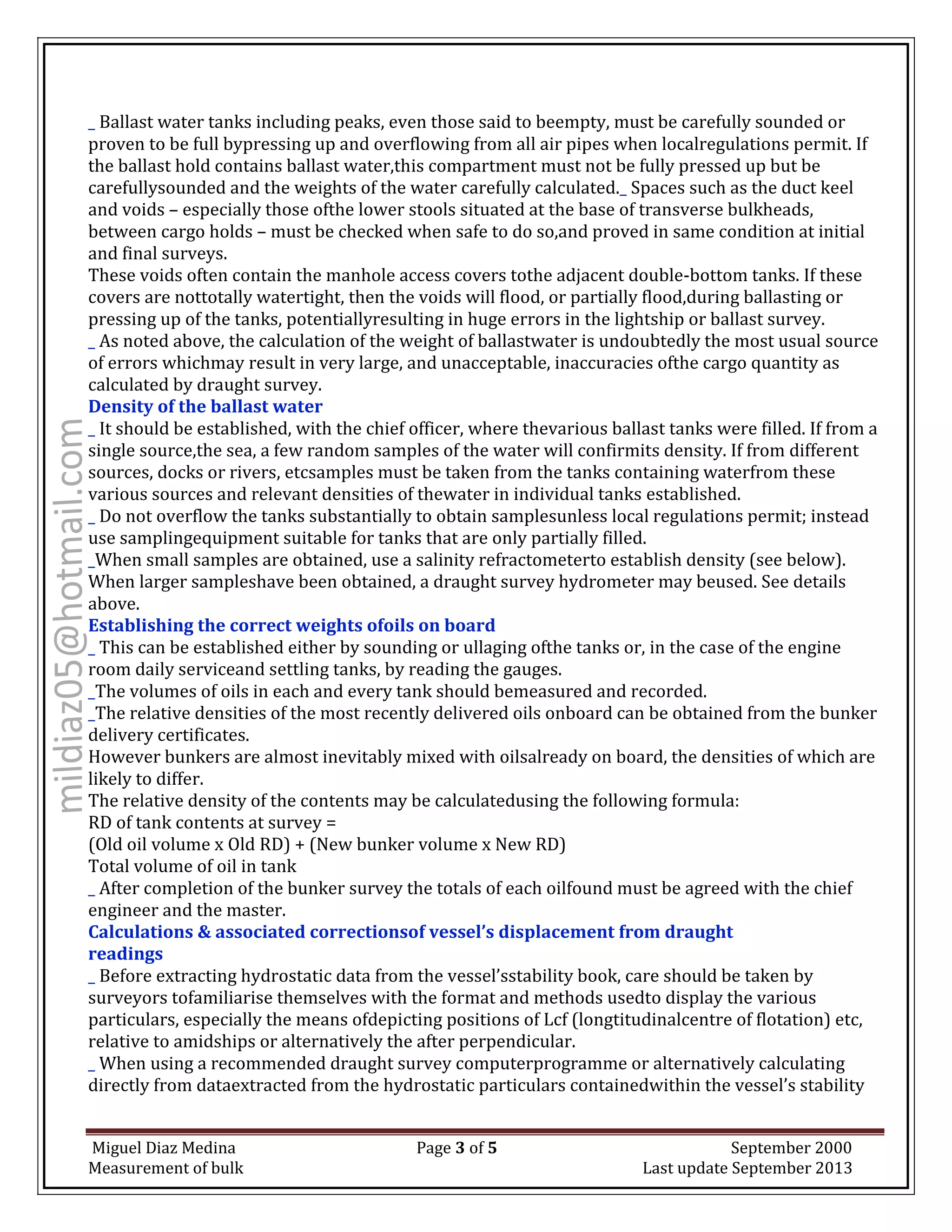 Draft survey | DOCX