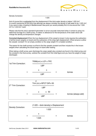 Draft survey calculation_sheet_2010.1 | DOC