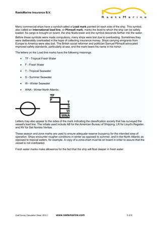 Draft survey calculation_sheet_2010.1 | DOC
