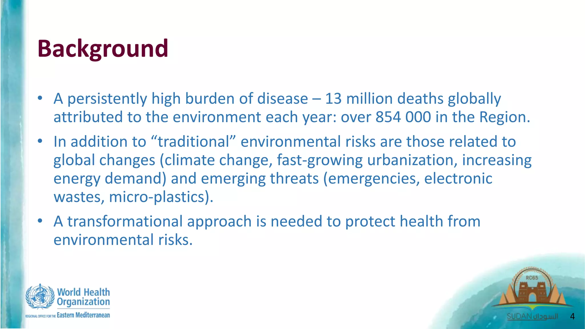 Draft WHO global strategy on health, environment and climate change ...