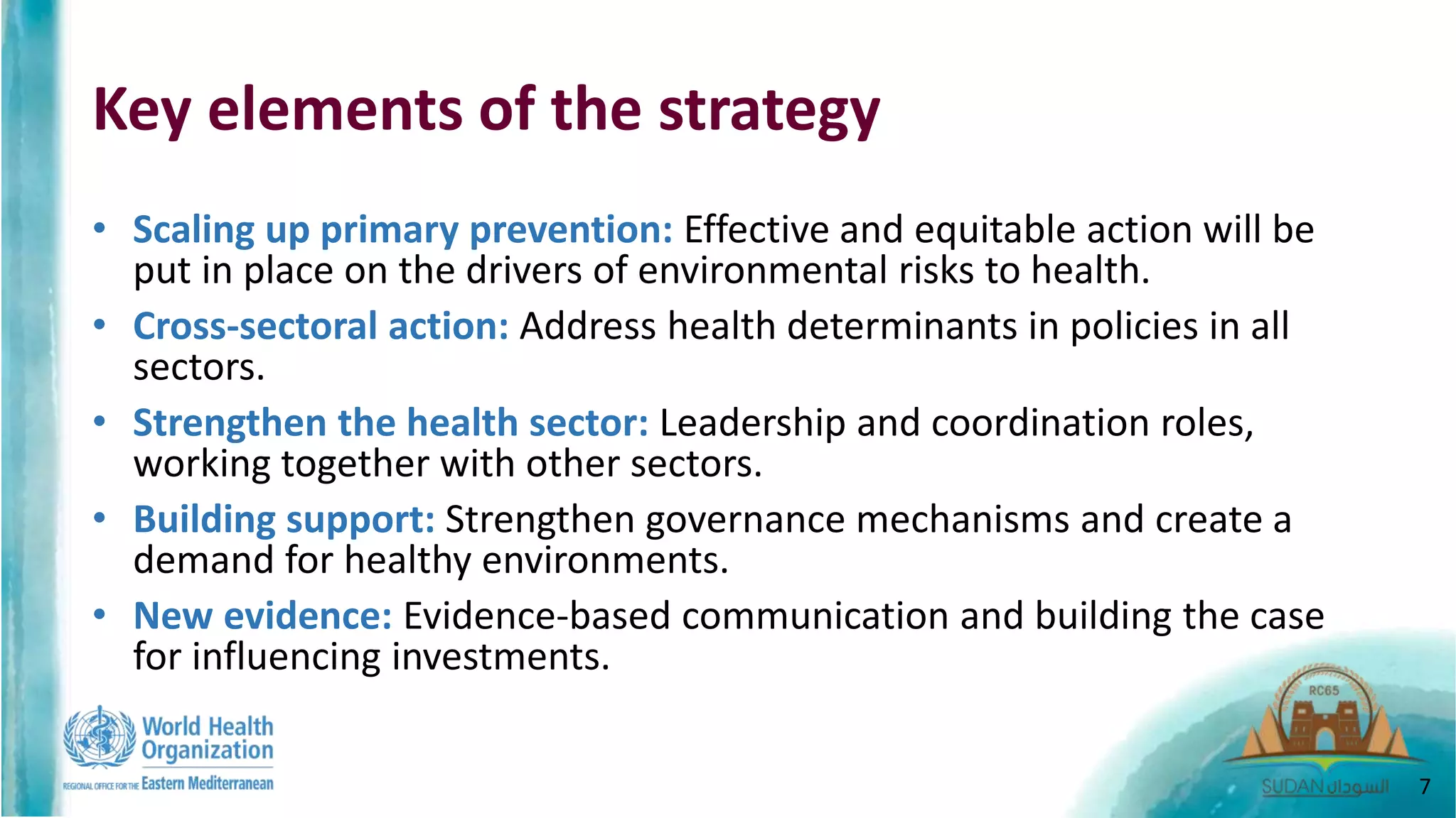 Draft WHO global strategy on health, environment and climate change ...