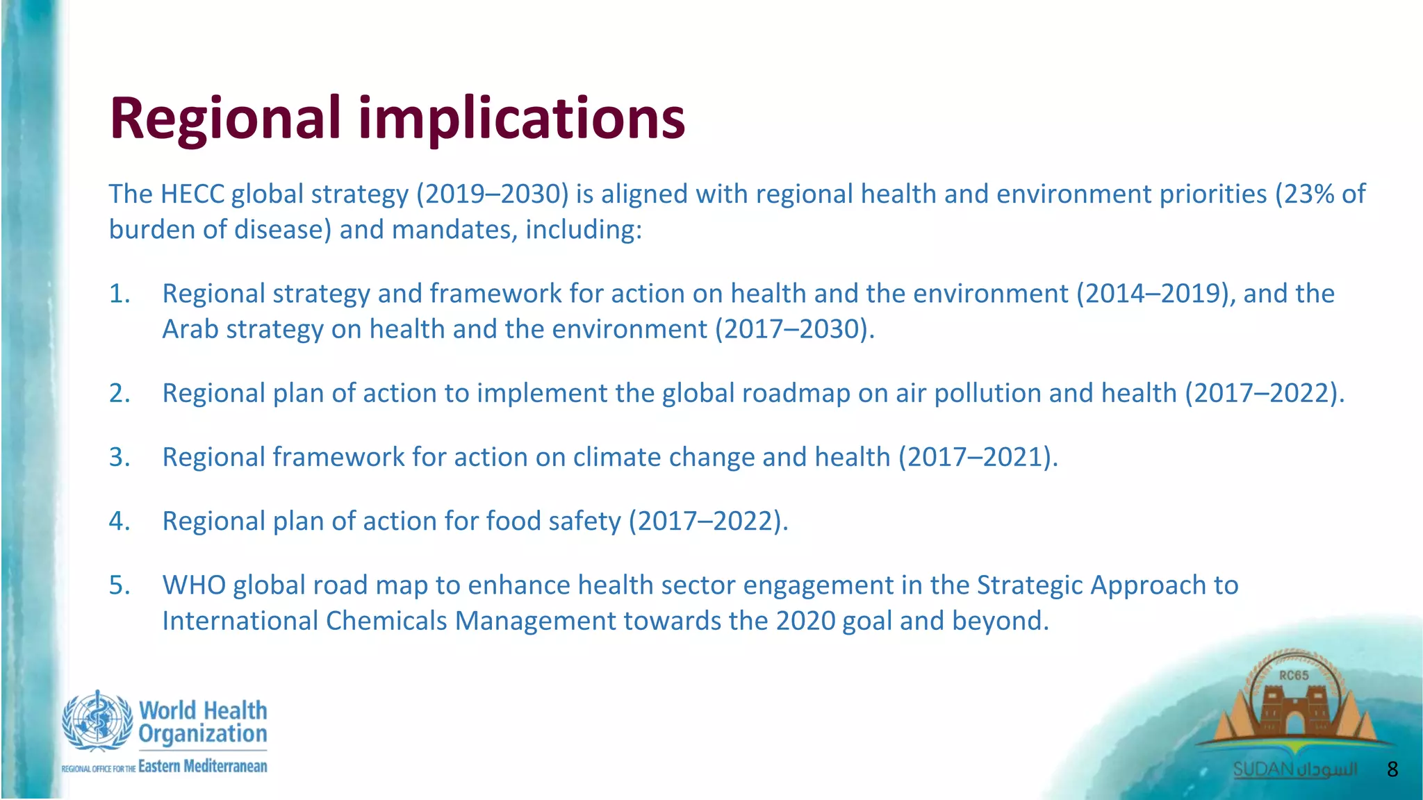 Draft WHO global strategy on health, environment and climate change ...