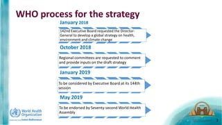 Draft WHO global strategy on health, environment and climate change ...