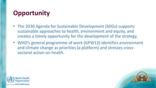 Draft WHO global strategy on health, environment and climate change ...