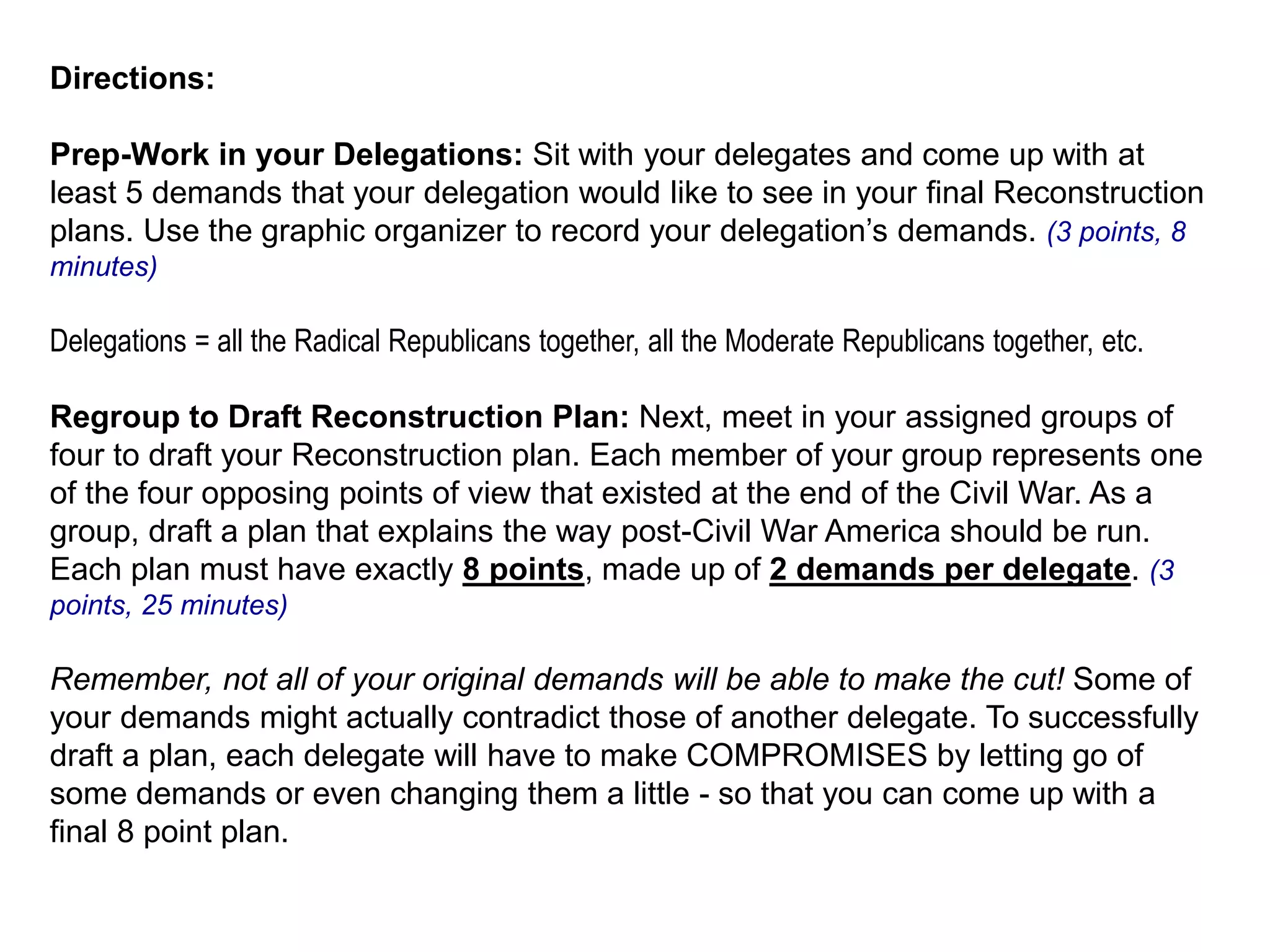 Draft your own reconstruction plan | PPTX
