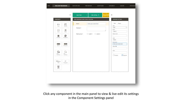 Drag and drop Form Builder | PPT