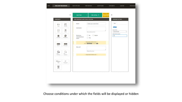Drag and drop Form Builder | PPT