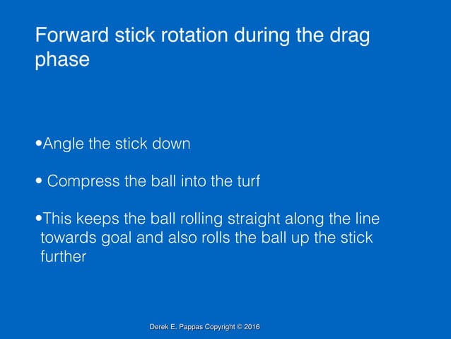 Drag flicking stages shown in videos | PPT
