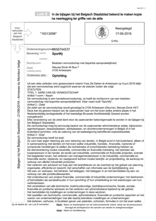 Dragan Siljanoski richtte BVBA in 2016 op | PDF