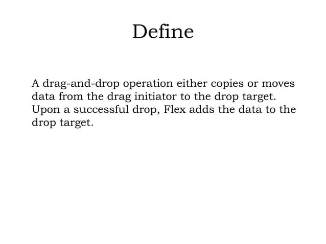 Drag and drop | PPT