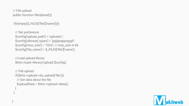Drag and drop file upload with Dropzone in CodeIgniter | PPT
