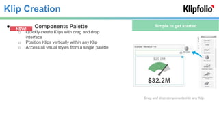 Creating dashboards in Klipfolio with drag and drop visualizations | PPT