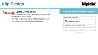 Creating dashboards in Klipfolio with drag and drop visualizations | PPT