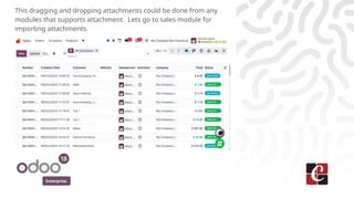 Drag & Drop Attachments for Importing in Odoo 18 | PPTX