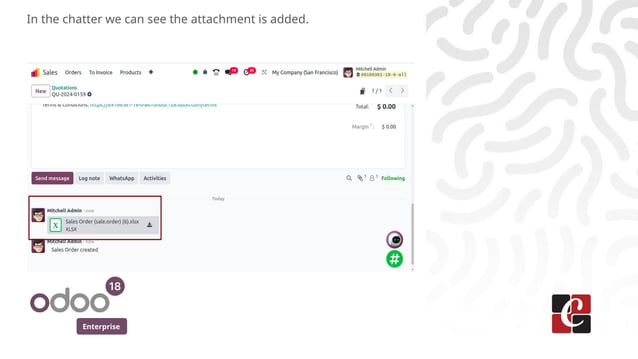 Drag & Drop Attachments for Importing in Odoo 18 | PPTX