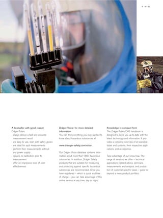 Drager Gas Measurement & Gas Sampling - A Laboratory Behind Glass | PDF