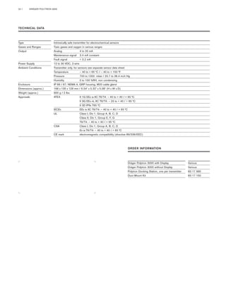 Drager Polytron 3000 Fixed Gas Detector - Spec Sheet | PDF | Chemistry ...