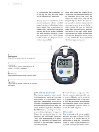 Drager Pac 5500 Portable Gas Detectors - Spec Sheet | PDF | Chemistry ...