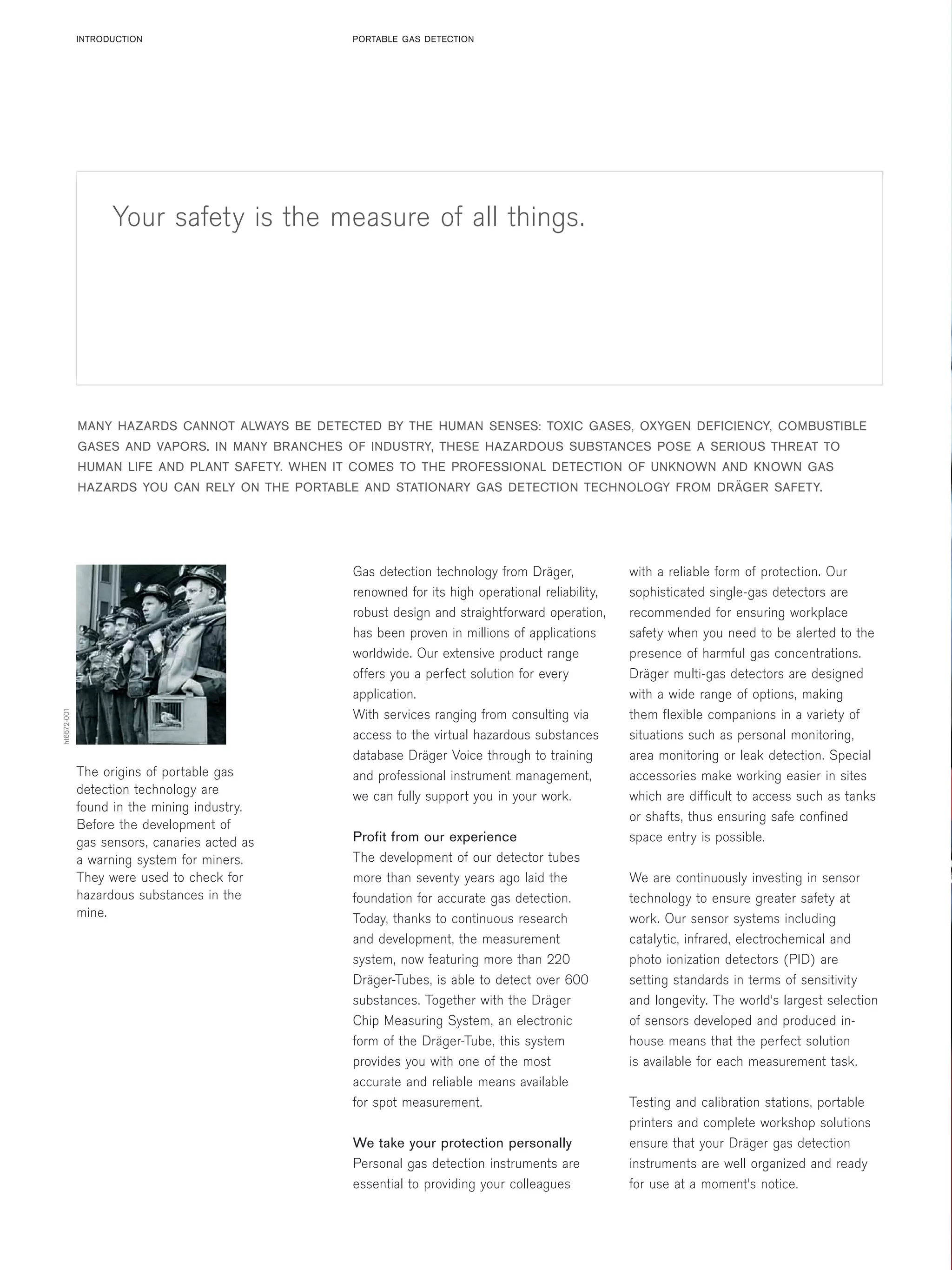 Dräger Portable Gas Detectors - Specialists For Your Safety | PDF