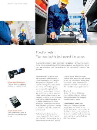 Dräger Portable Gas Detectors - Specialists For Your Safety | PDF
