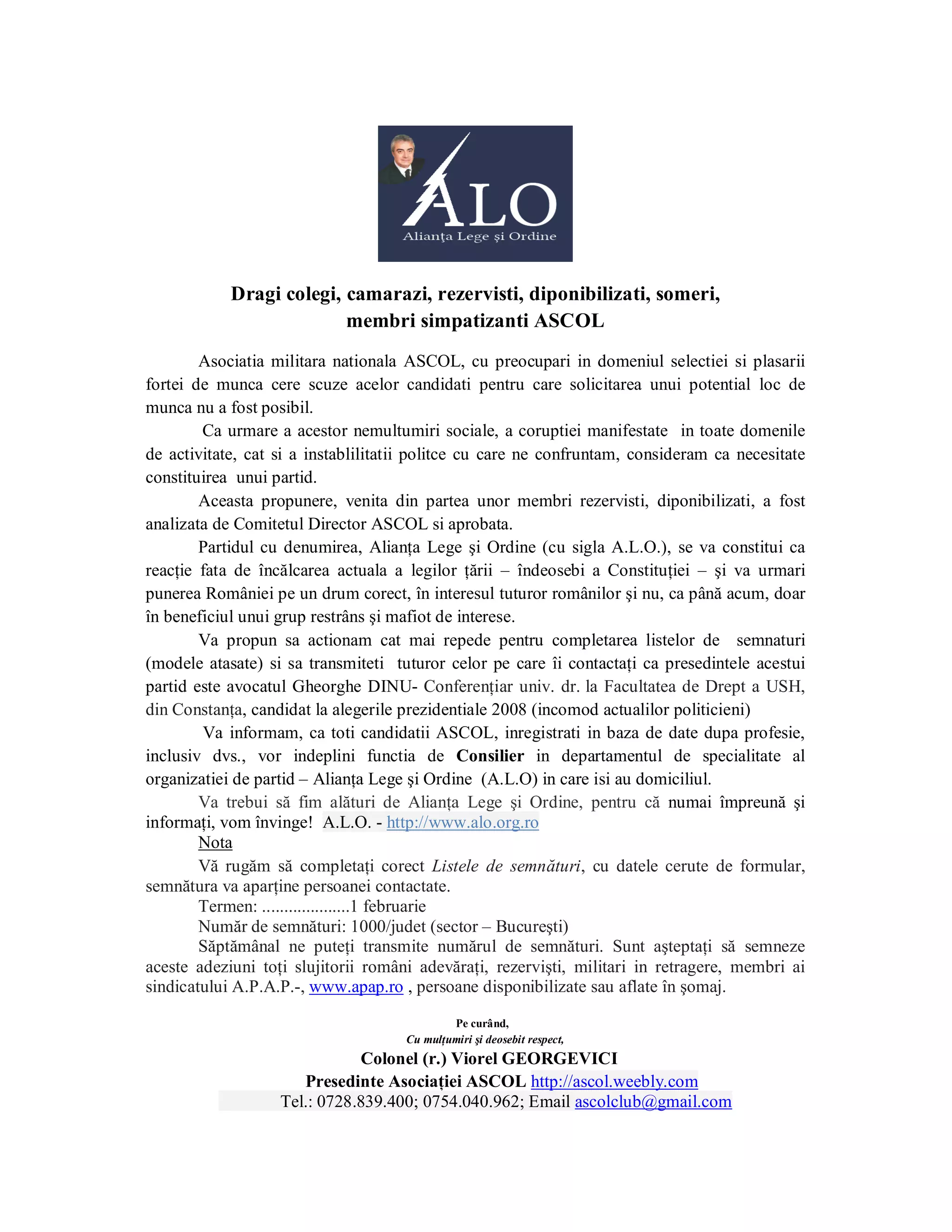 Dragi colegi,camarazi... | PDF