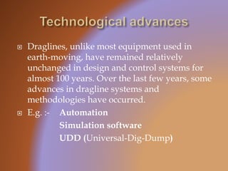 Drag line excavator | PPTX