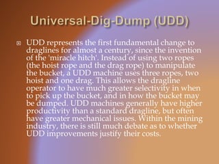 Drag line excavator | PPTX