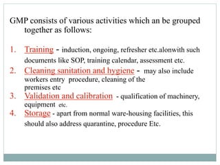 Indian GMP Certification & WHO GMP Certification | PPTX