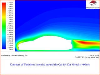 Air Flow over a Sedan Car: Mechanical Engineering Project | PDF